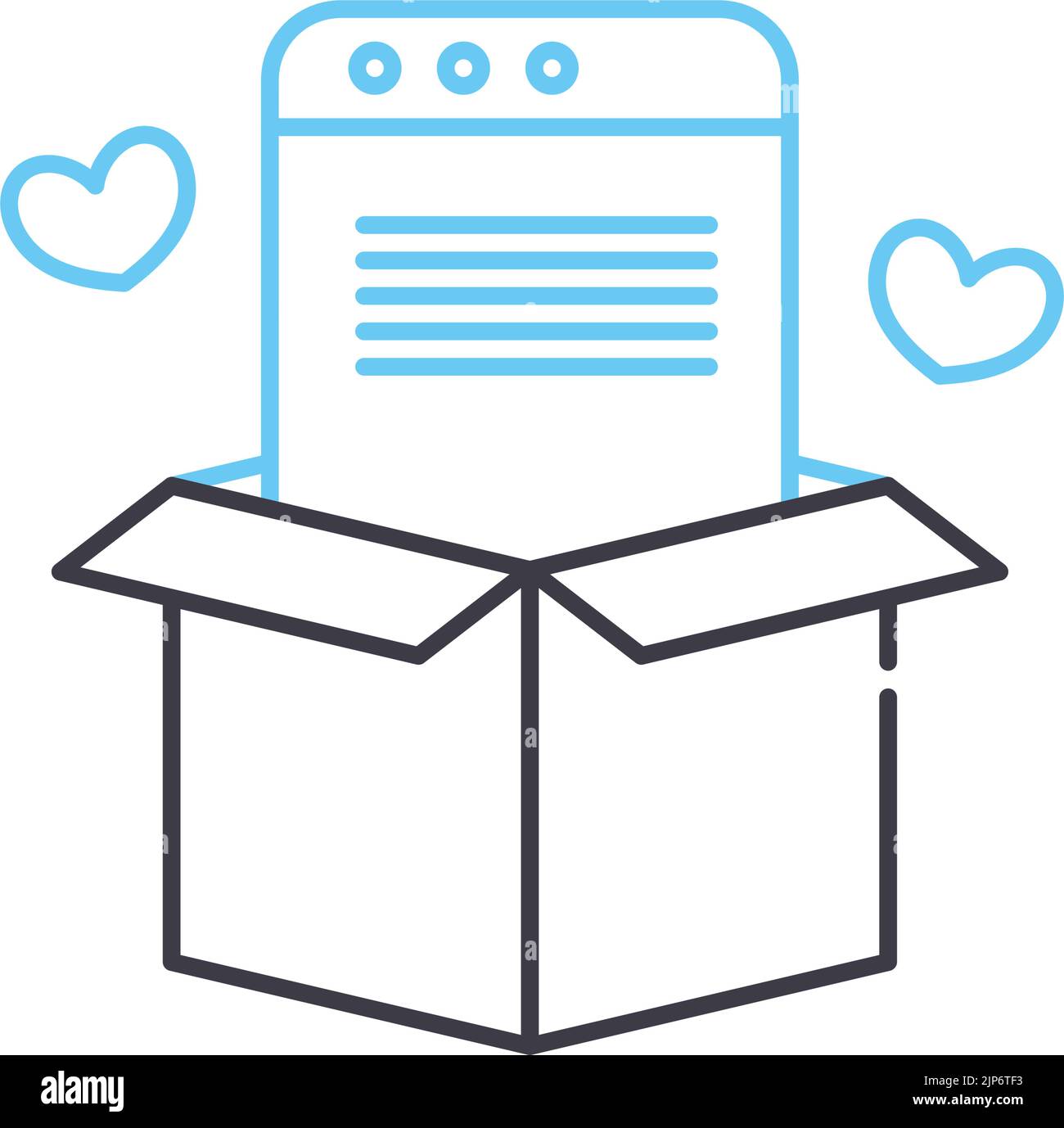 content line icon, outline symbol, vector illustration, concept sign ...