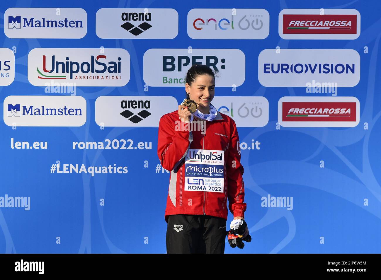 Rome, Italy. 15th August 2022, MAMIE Lisa (SUI) during the LEN European ...