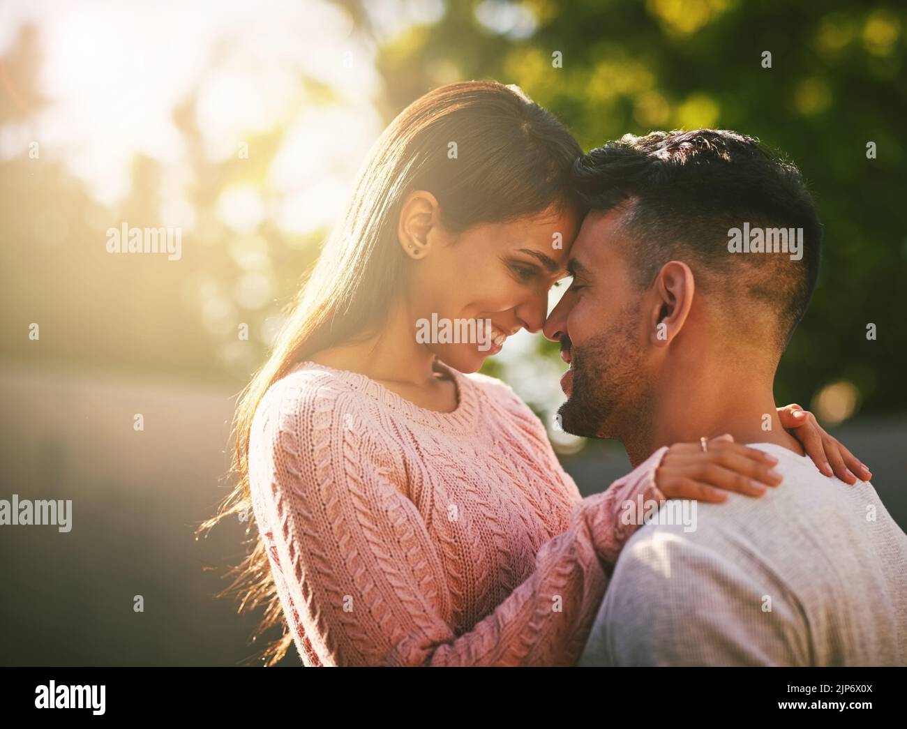 You make my heart the happiest its ever been. a happy young couple ...