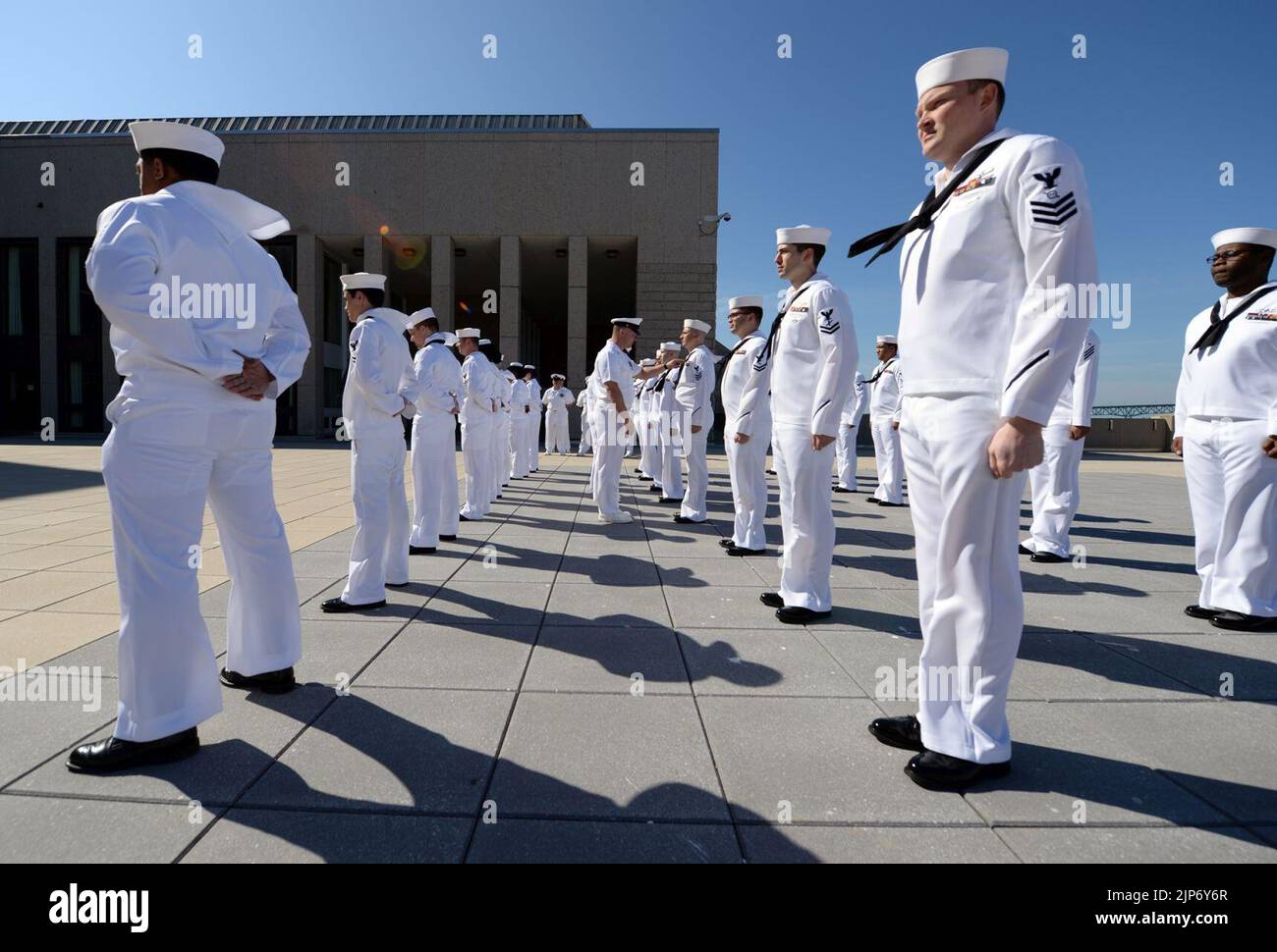 The Naval War College holds a uniform inspection. (26448618782 Stock ...