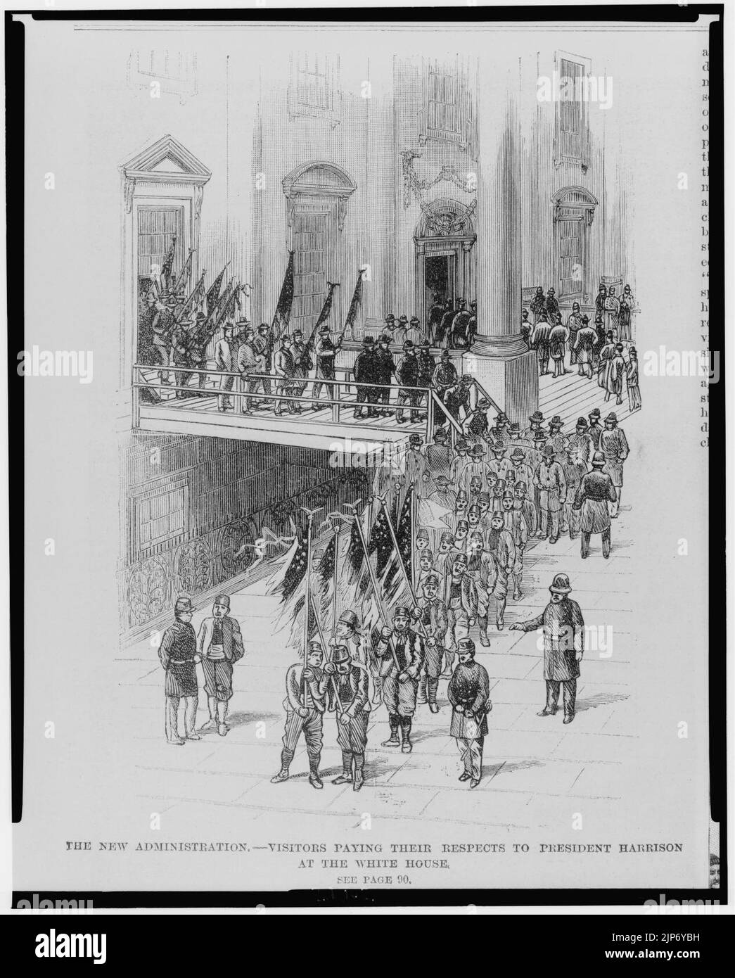 The new administration - visitors paying their respects to President ...