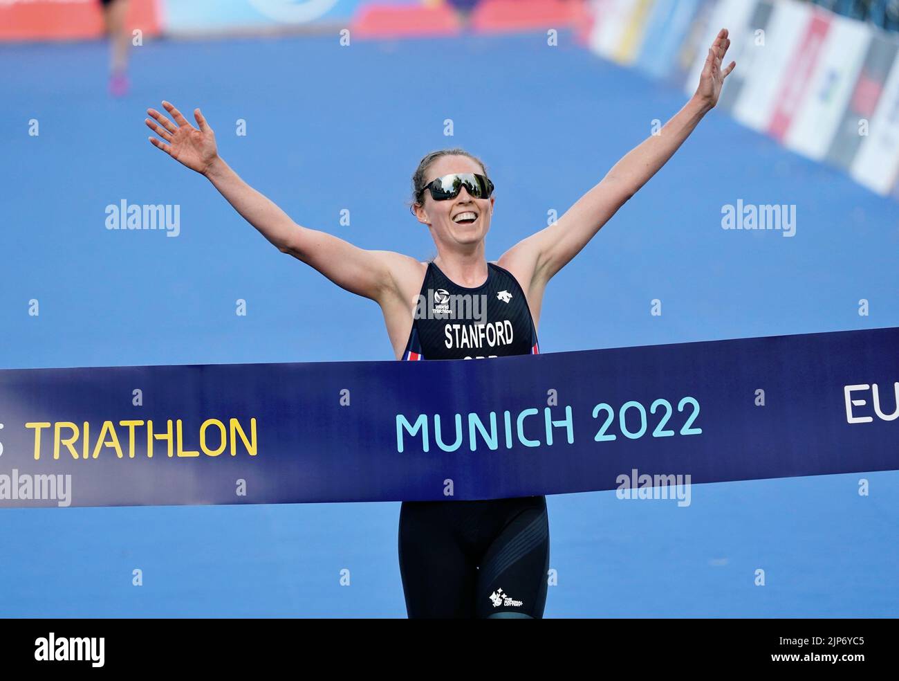 Non Stanford (GBR) finishes first in Triathlon Women during European ...