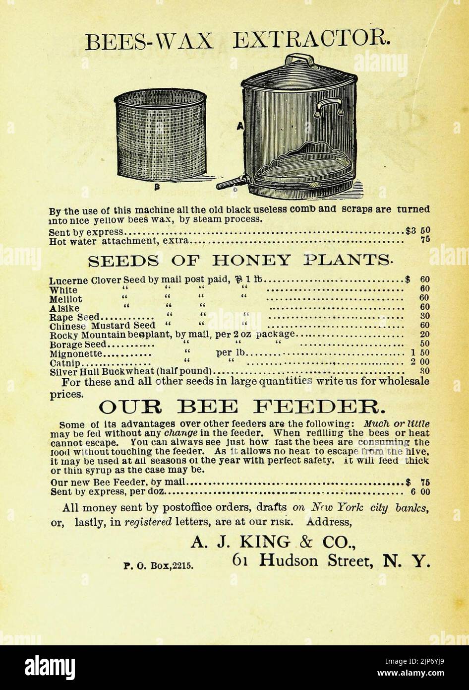 The new bee-keepers' text-book Stock Photo - Alamy