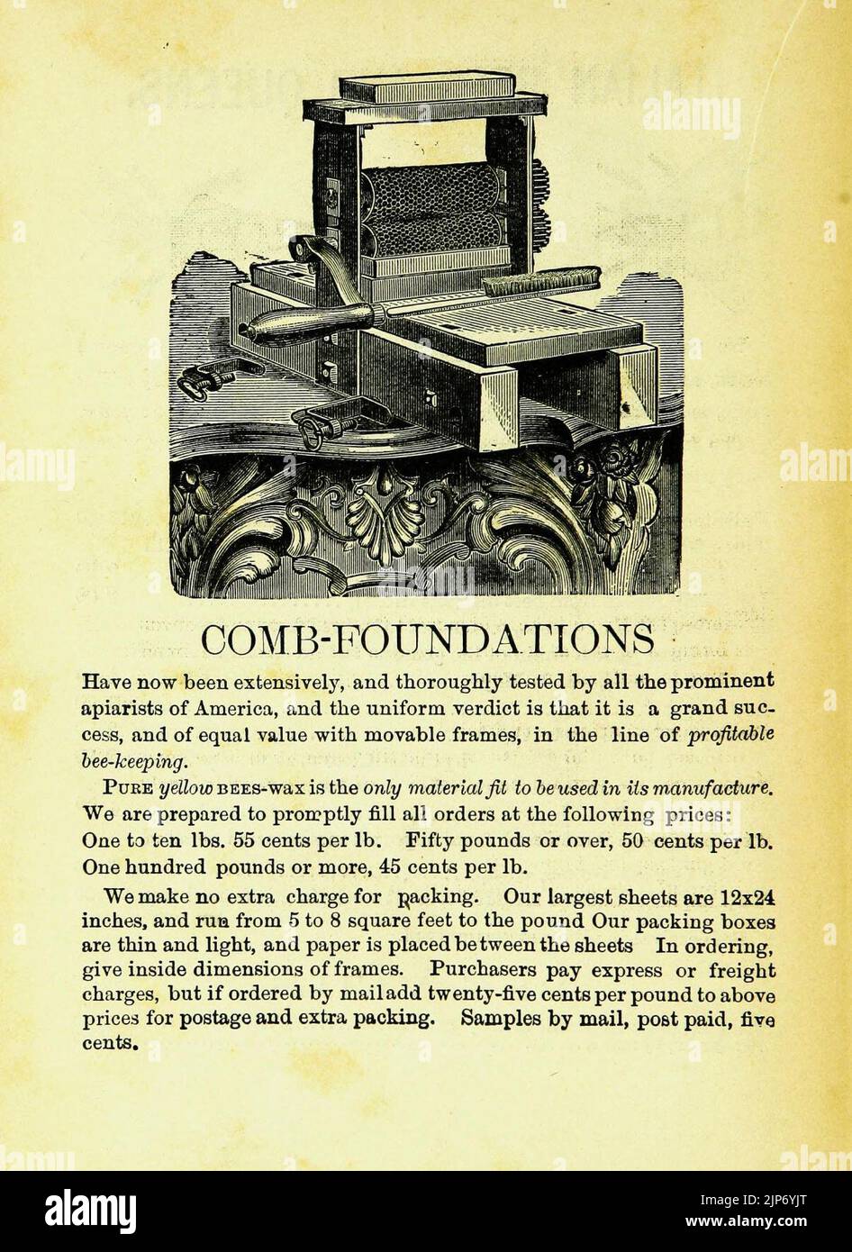 The new bee-keepers' text-book Stock Photo - Alamy