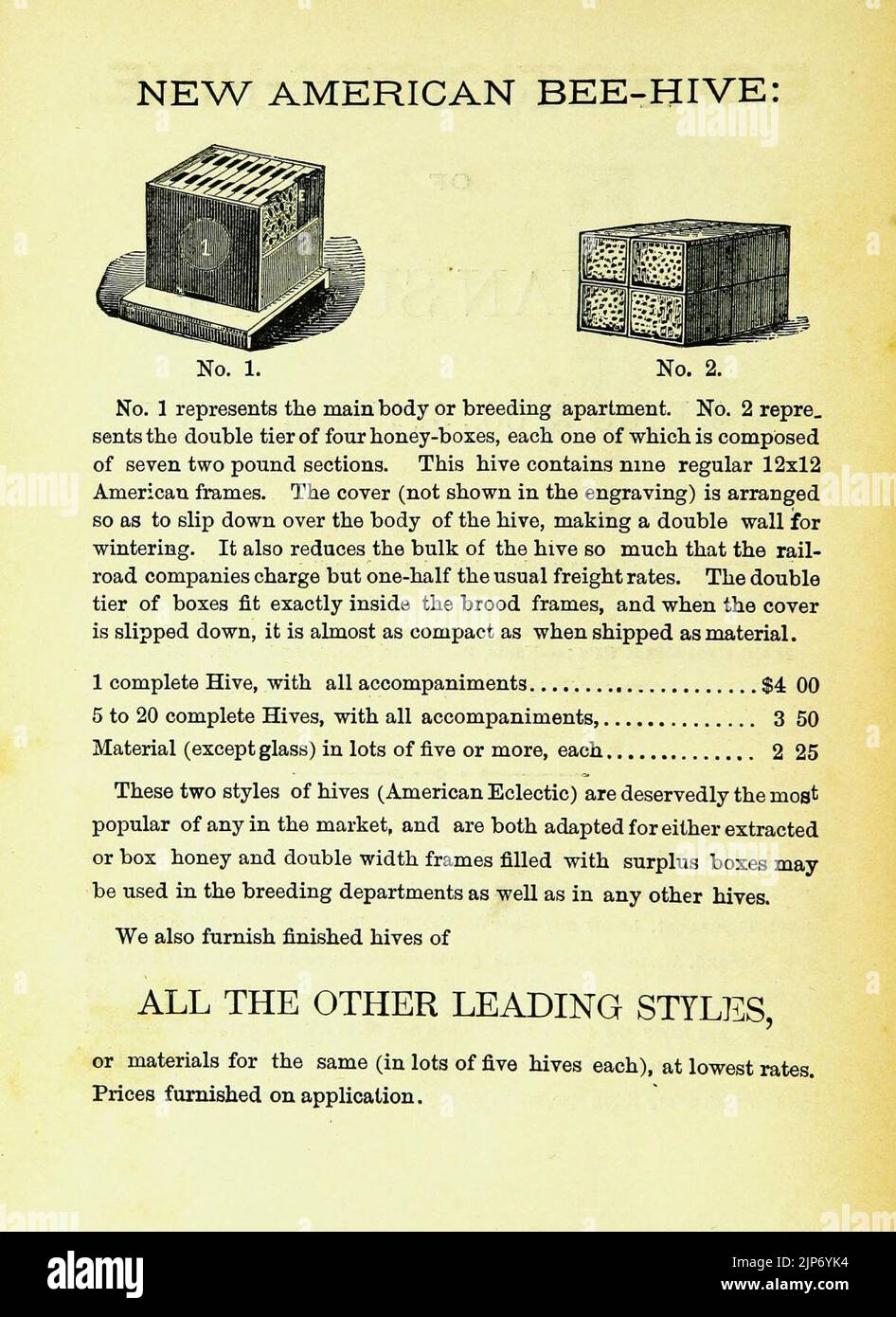 The new bee-keepers' text-book Stock Photo - Alamy