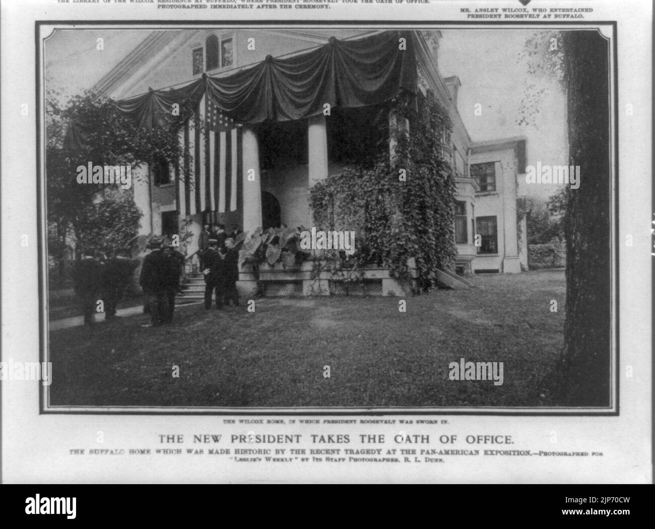 The new president takes the oath of office. The Wilcox home in which ...