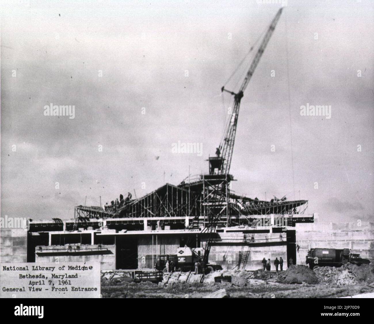 The new National Library of Medicine building under construction, ca ...