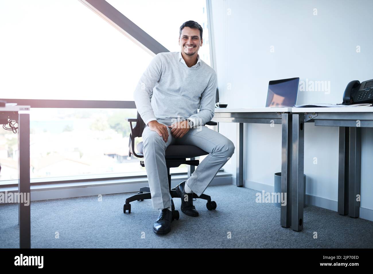 Here to make a success of myself. Portrait of a young businessman ...