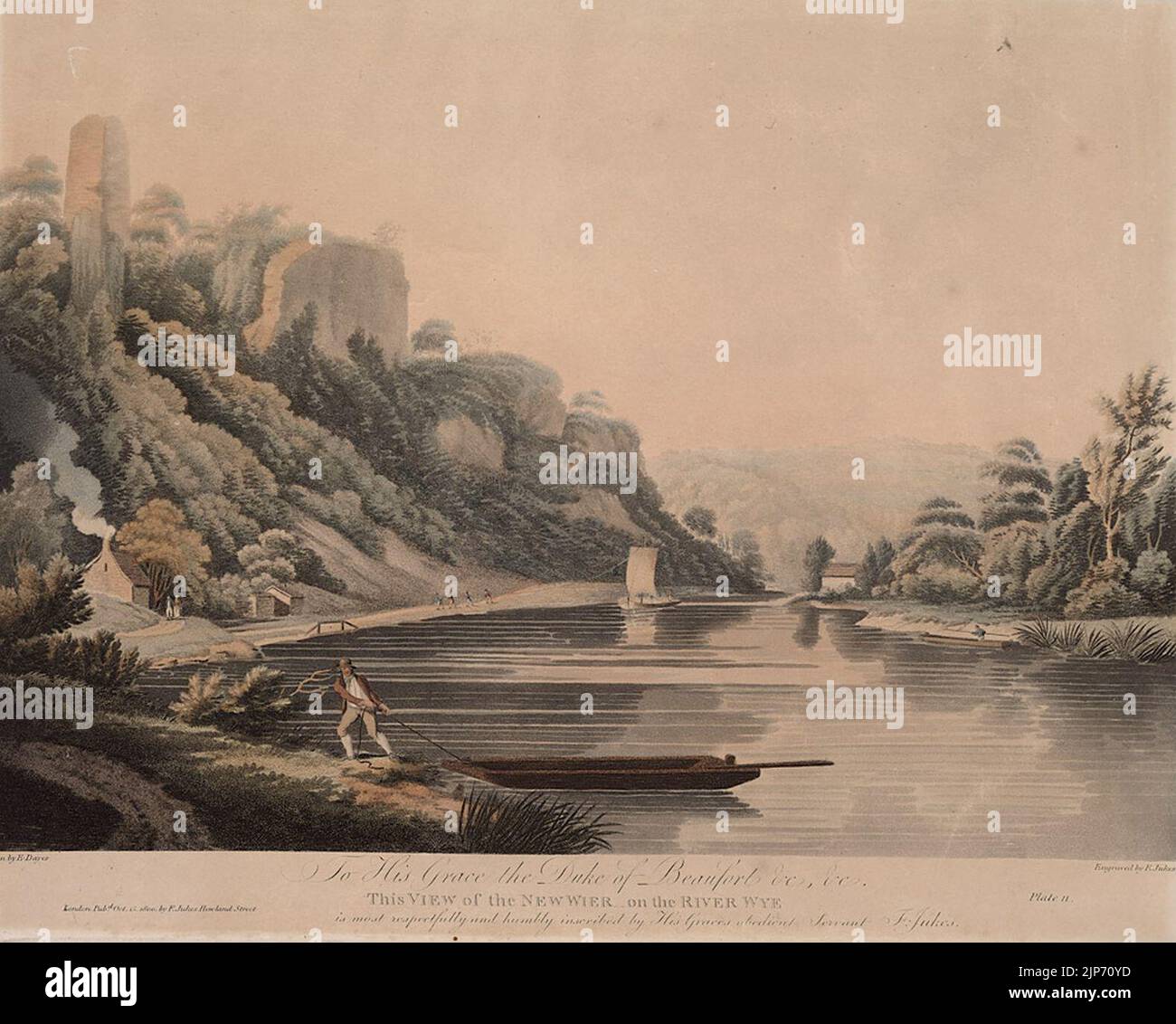 The New Weir on the River Wye Stock Photo - Alamy