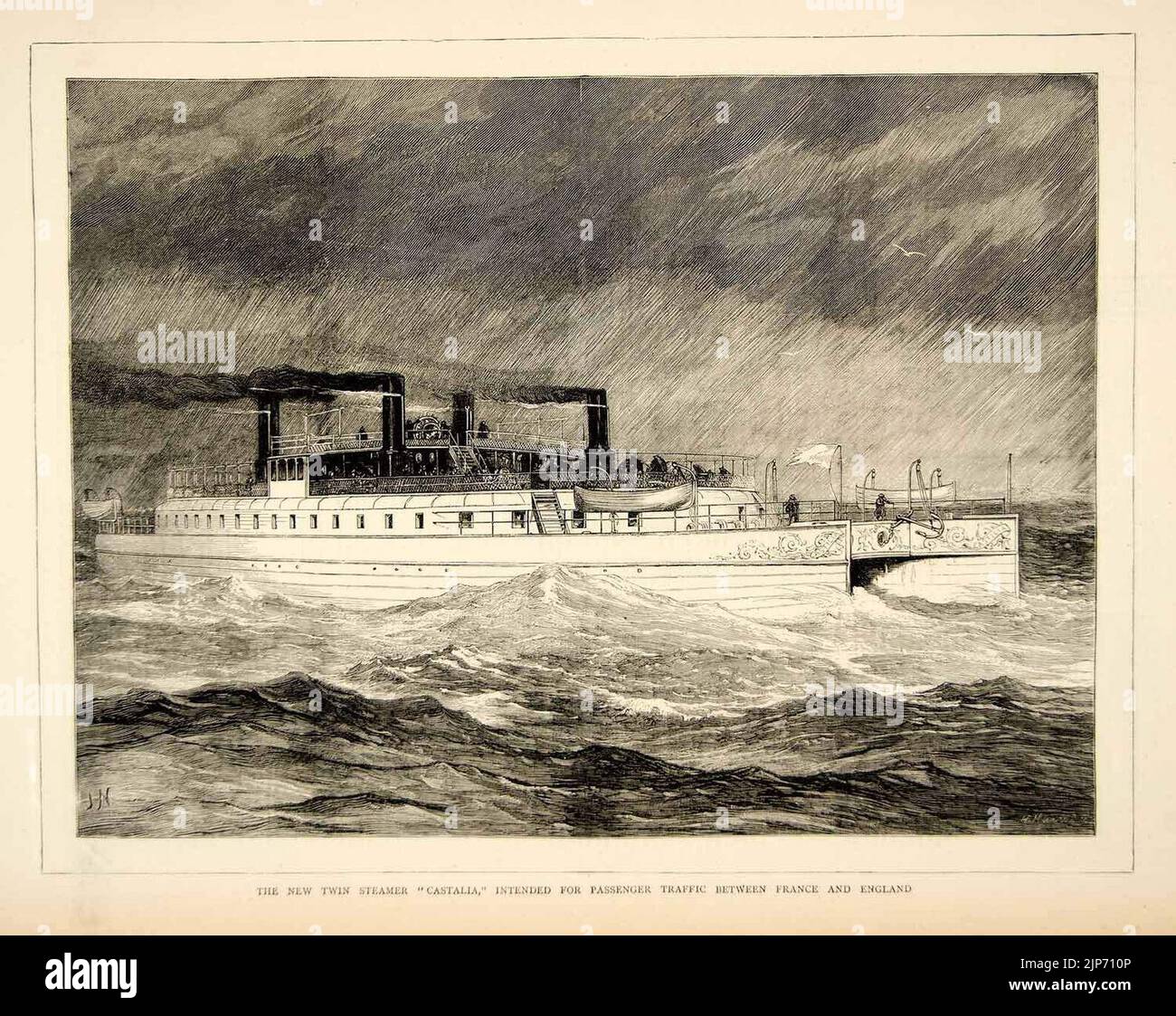 The New Twin Steamer 'Castalia' intended for Passenger Traffic between ...