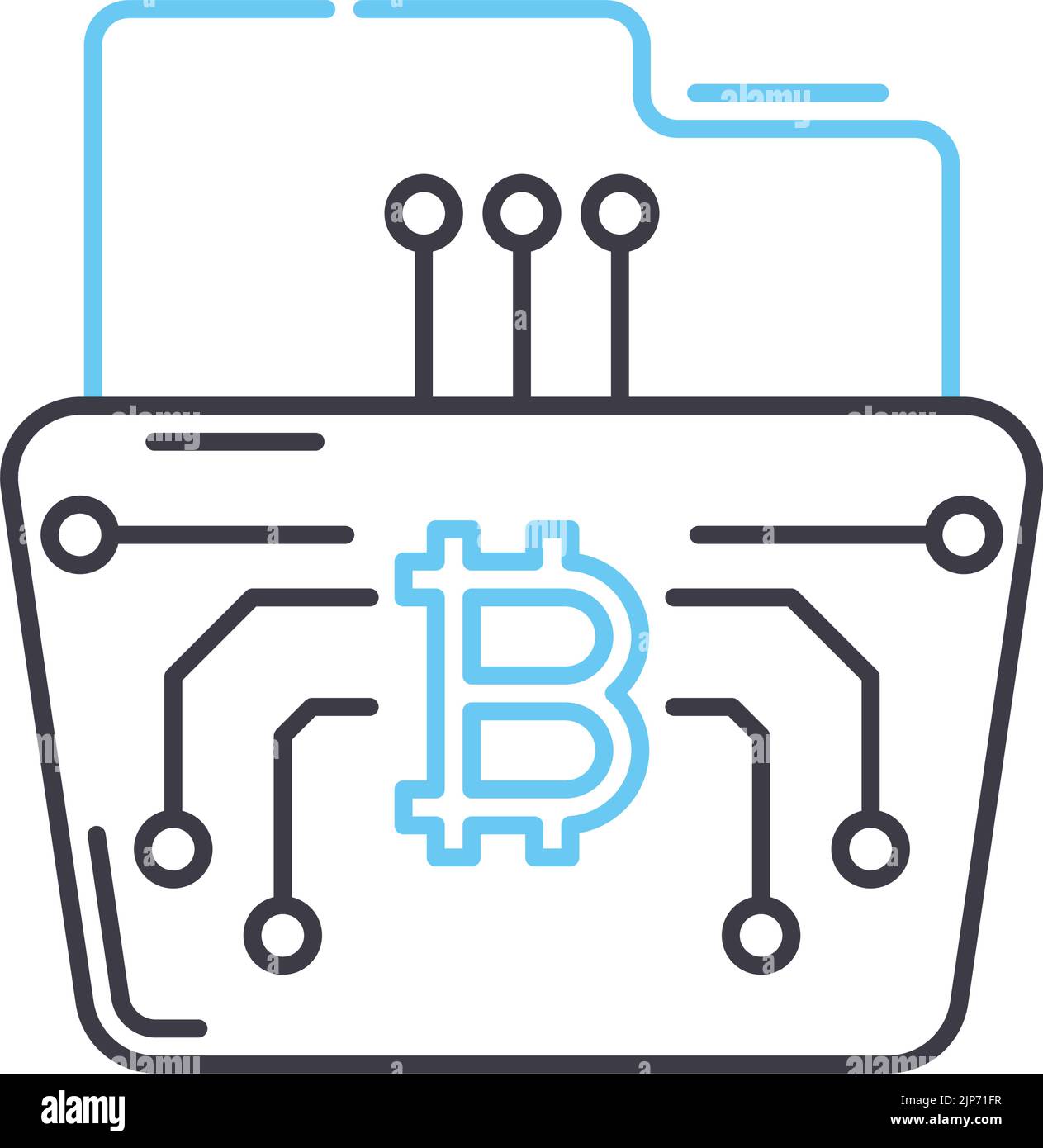 Data Line Icon Outline Symbol Vector Illustration Concept Sign Stock Vector Image And Art Alamy