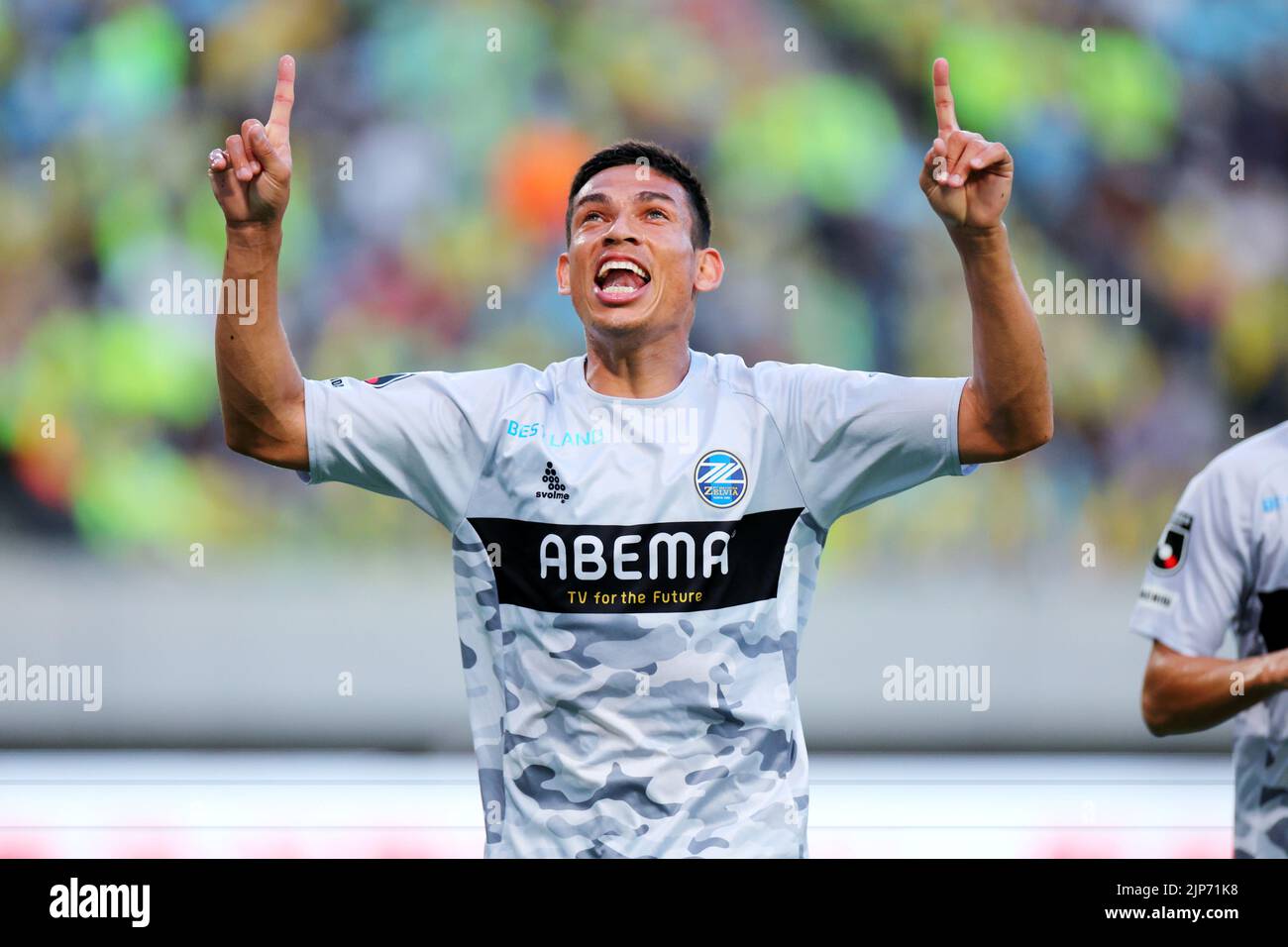 Chiba, Japan. 14th Aug, 2022. Dudu (Zelvia) Football/Soccer : 2022 J2 League match between JEF ...