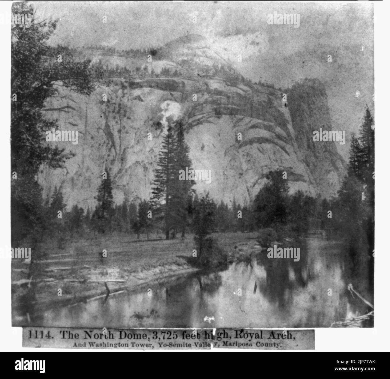 The North Dome, 3,725 Feet High, Royal Arch, and Washington Tower ...