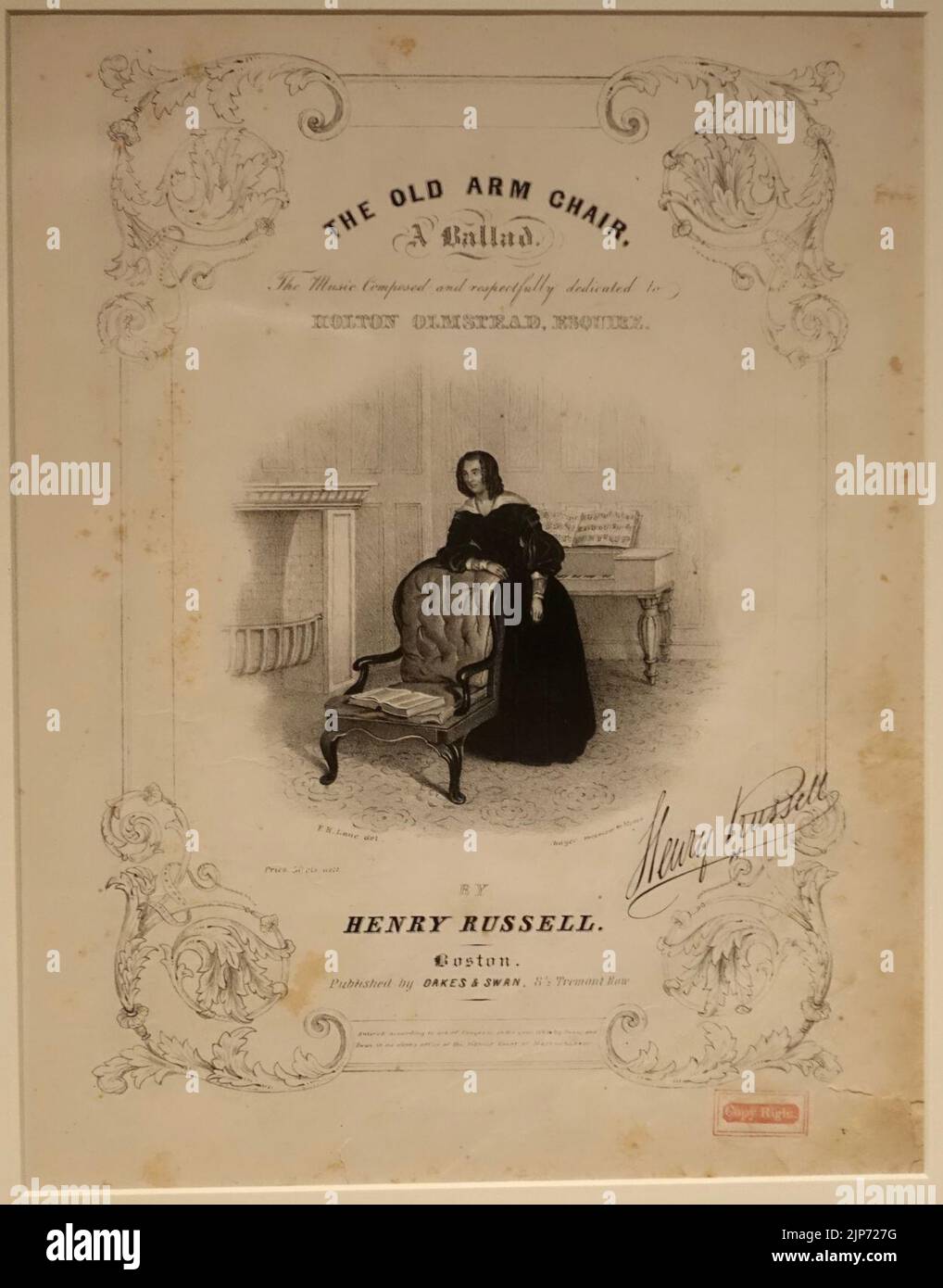 The Old Arm Chair, A Ballad by Henry Russell, with artwork by Fitz ...