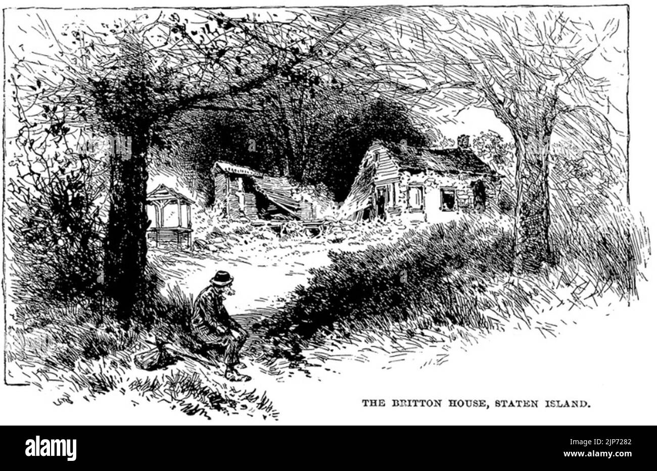 The Old Britton House Stock Photo - Alamy