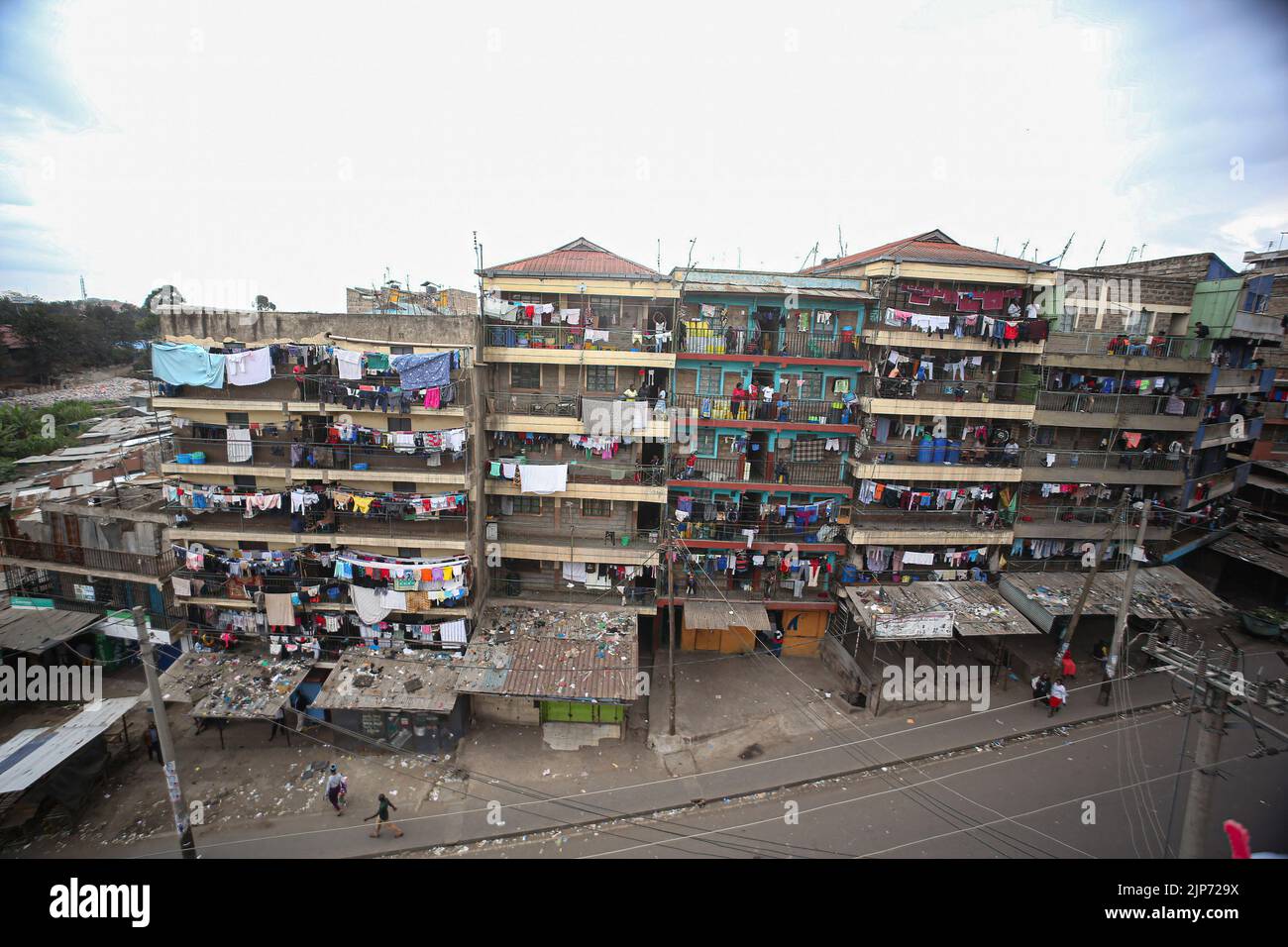 Nairobi, Kenya. 15th Aug, 2022. Residents of Huruma estate in Nairobi ...