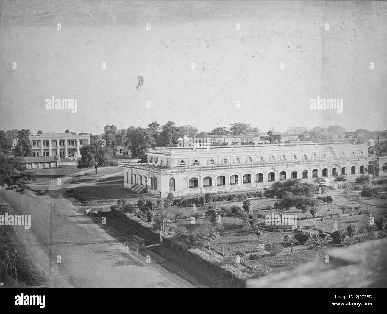 The old Dhaka College to the left and the old Court Building to the ...