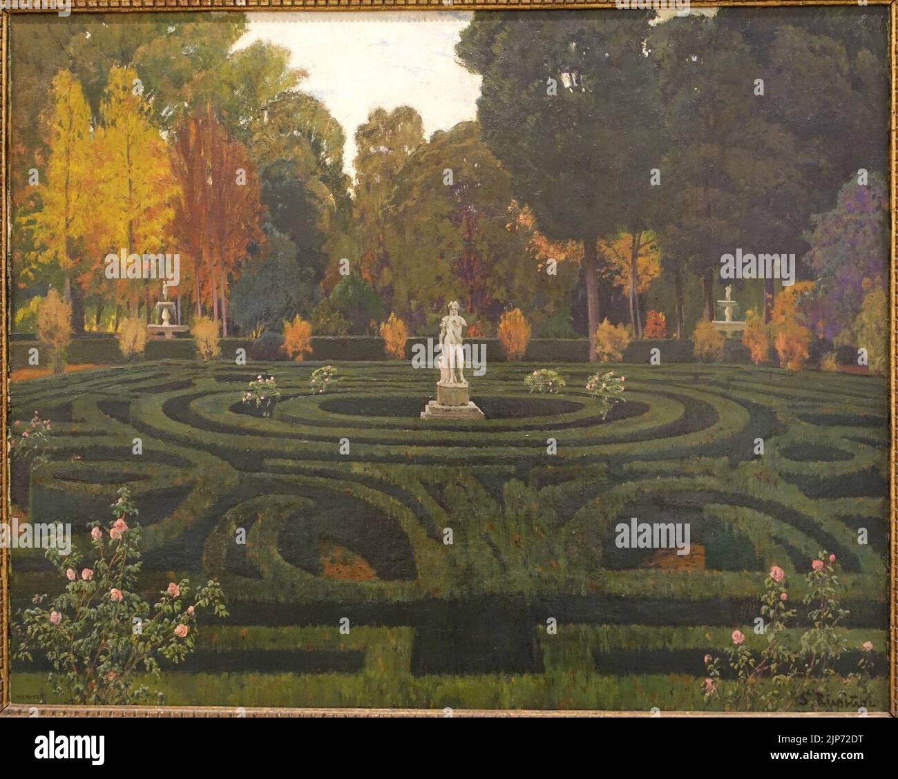 The Old Faun by Santiago Rusiñol, 1912, oil on canvas Stock Photo - Alamy