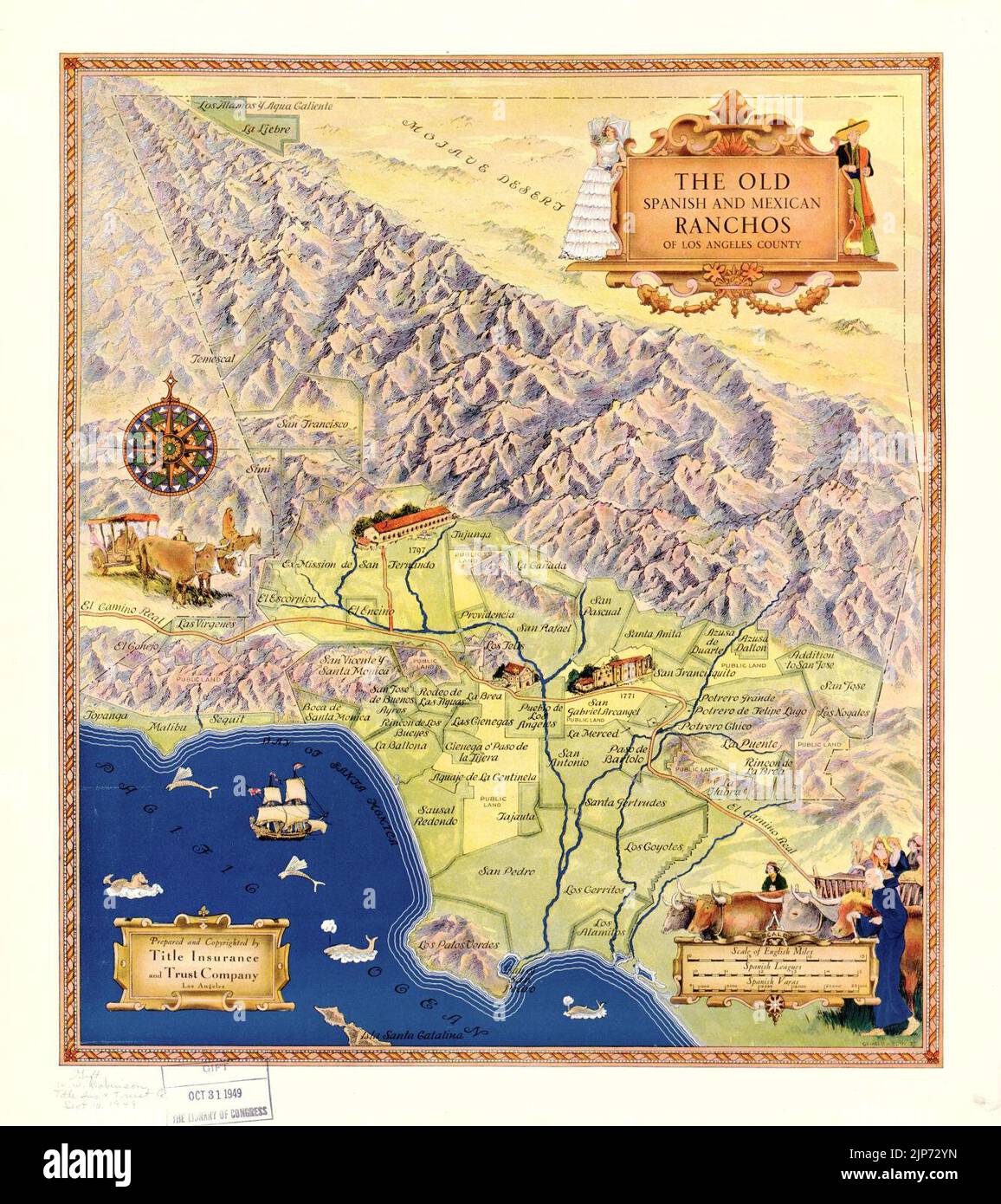 The old Spanish and Mexican ranchos of Los Angeles County Stock Photo ...