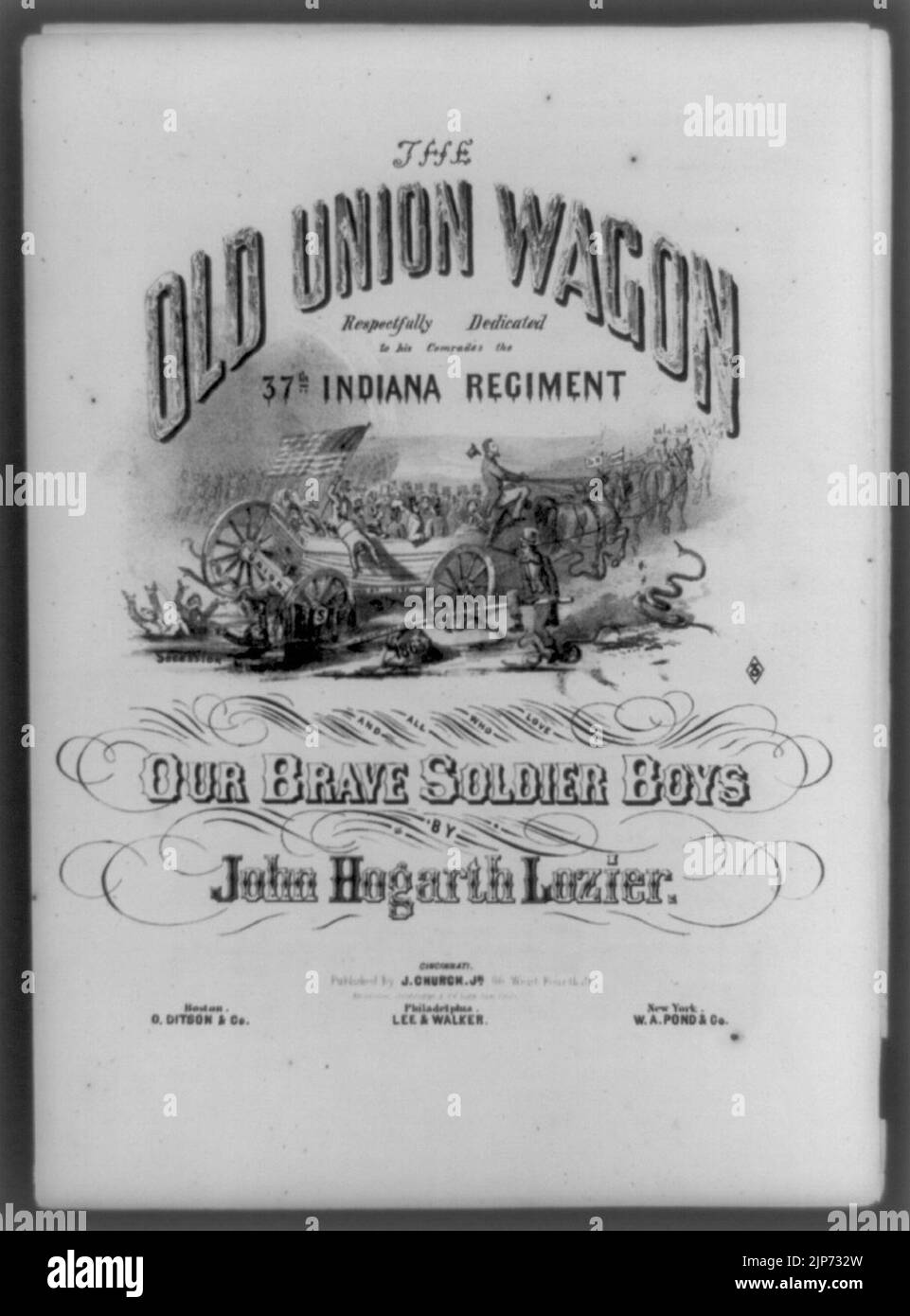 The old Union wagon Stock Photo - Alamy