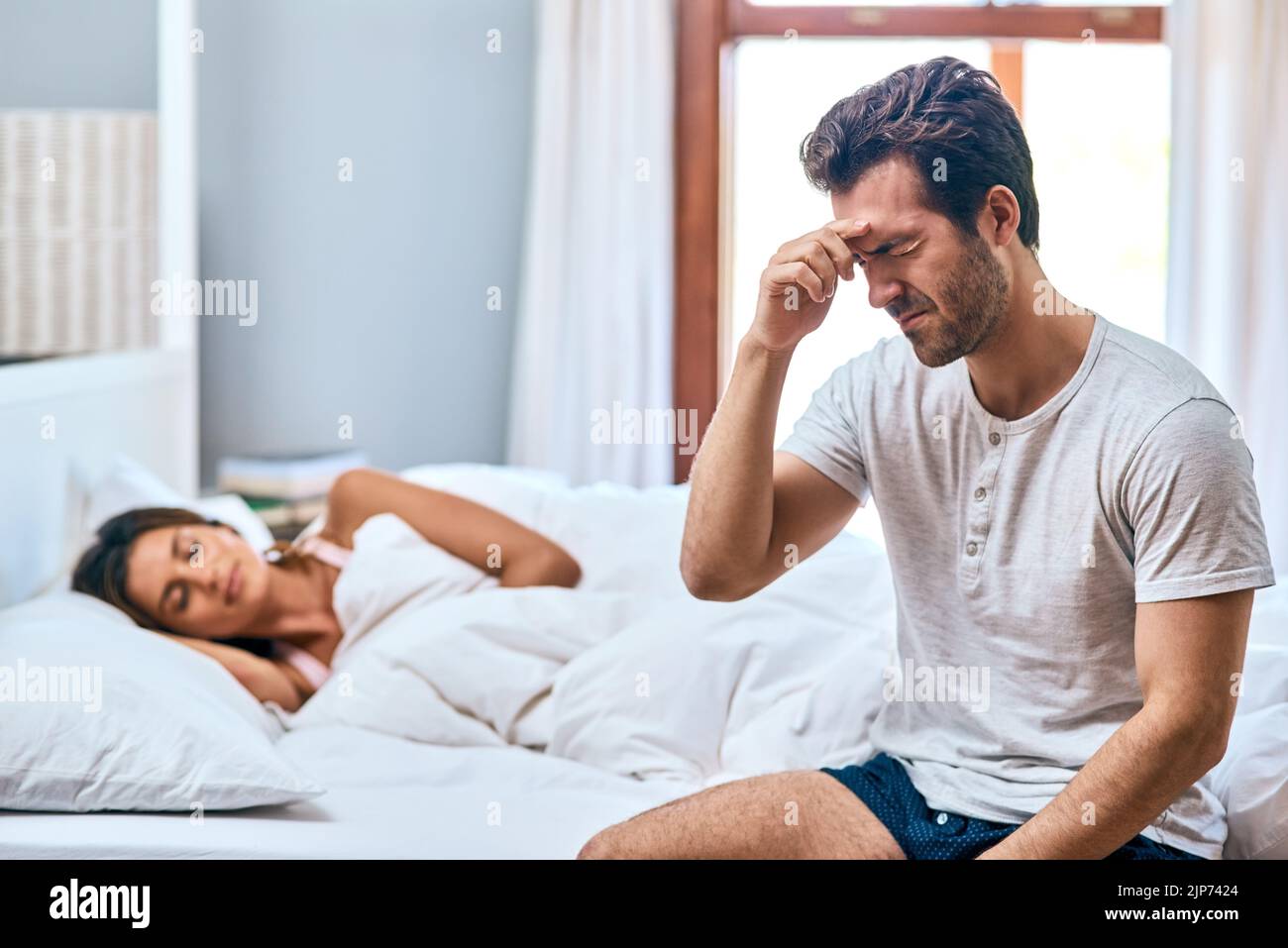 How am I going to get through this. a young couple having marital ...