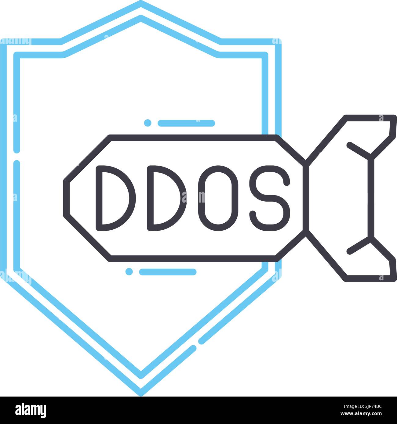 dogs line icon, outline symbol, vector illustration, concept sign Stock ...