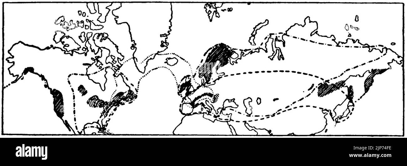 The origin of continents and oceans - Wegener (1924) - figure 16 Stock ...