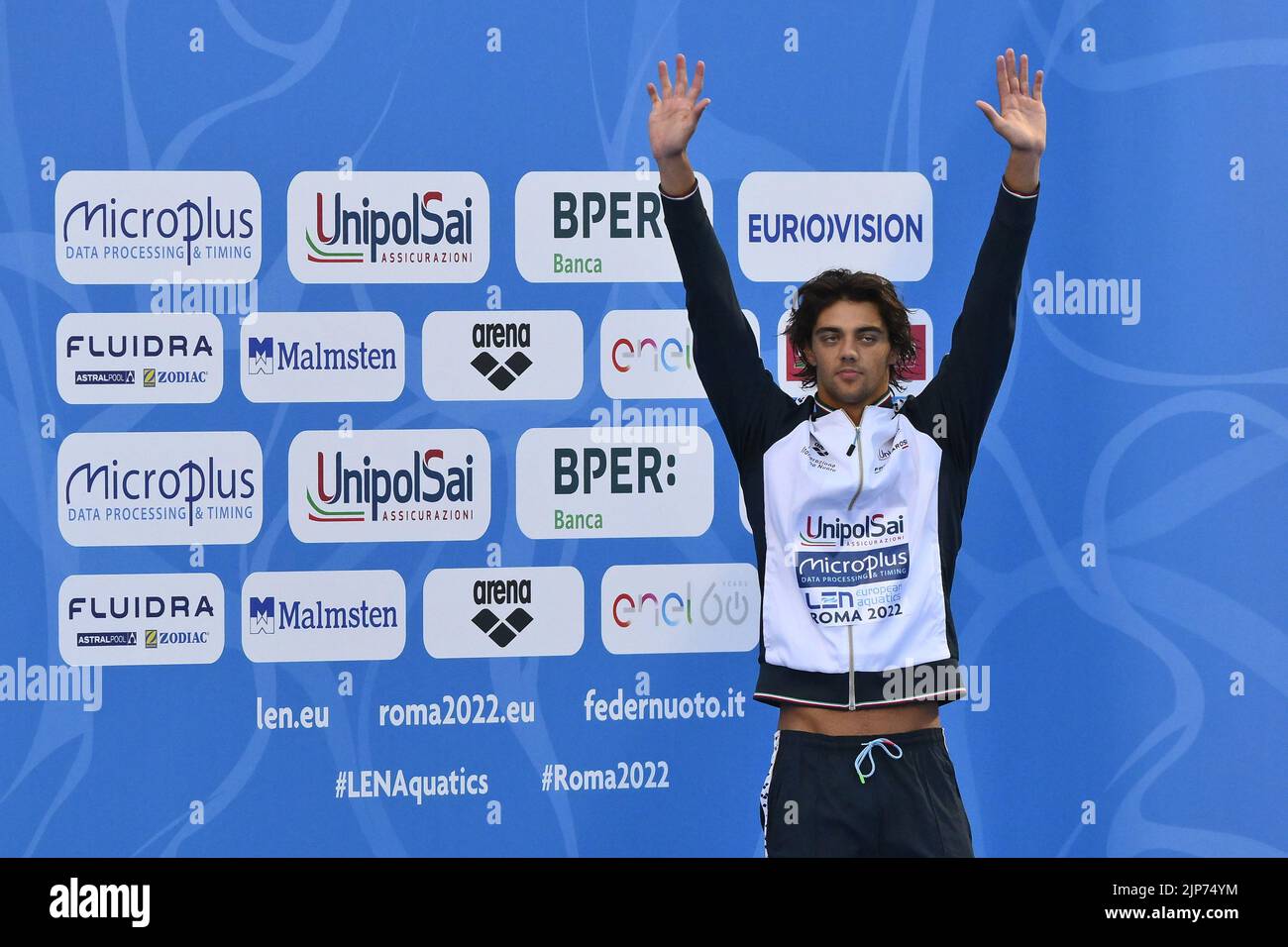 Rome, Italy. 15th August 2022, CECCON Thomas (ITA) during the LEN ...