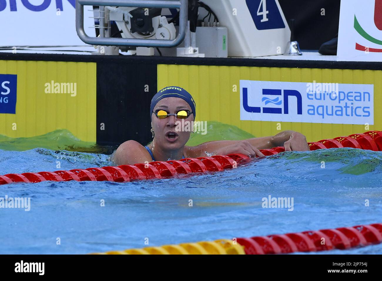 Rome, Italy. 15th Aug, 2022. SJOESTROEM Sarah (SWE) during the LEN ...