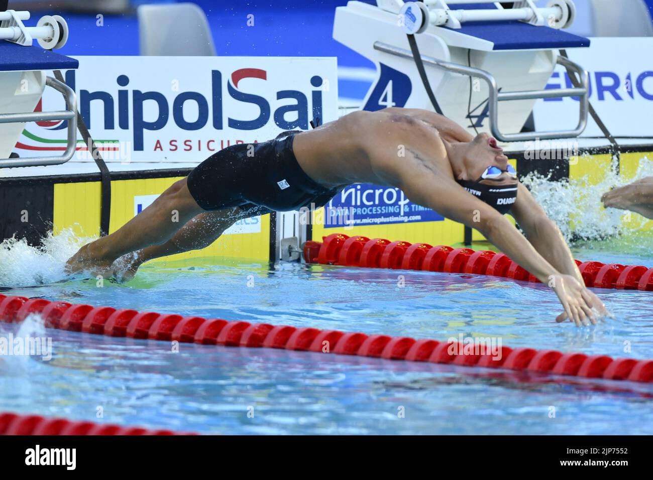 Rome, Italy. 15th August 2022, CECCON Thomas (ITA) during the LEN ...