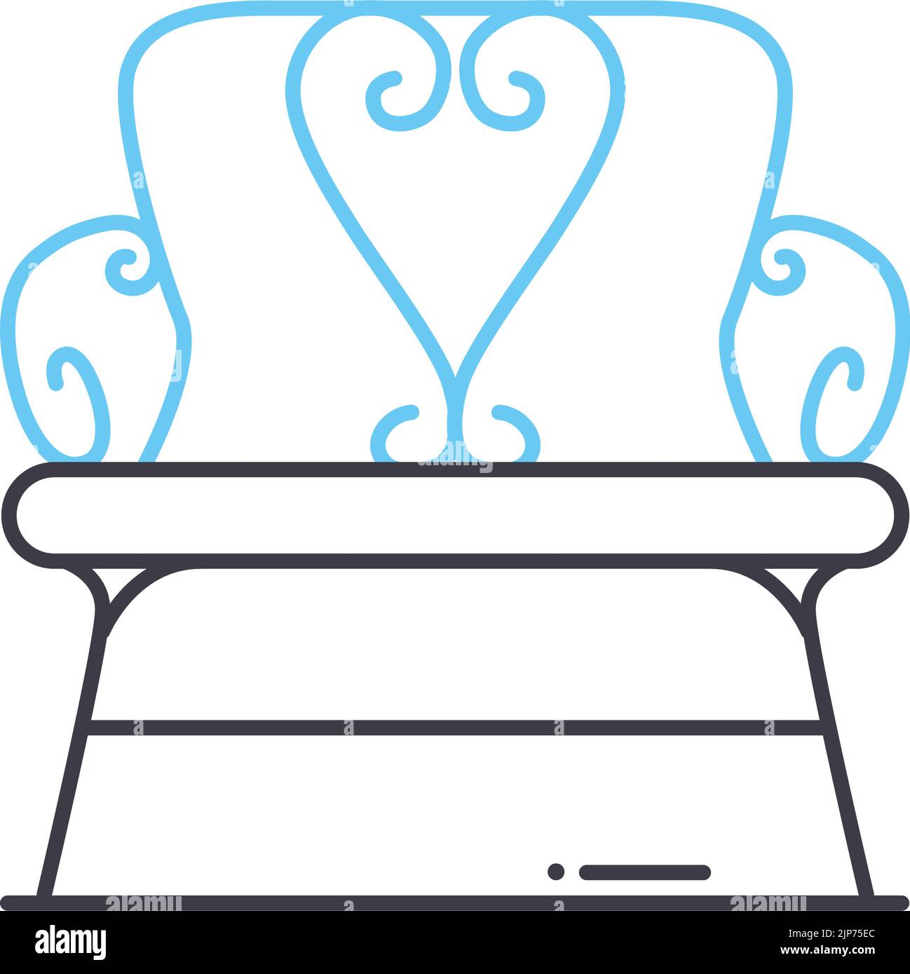 decorations line icon, outline symbol, vector illustration, concept ...