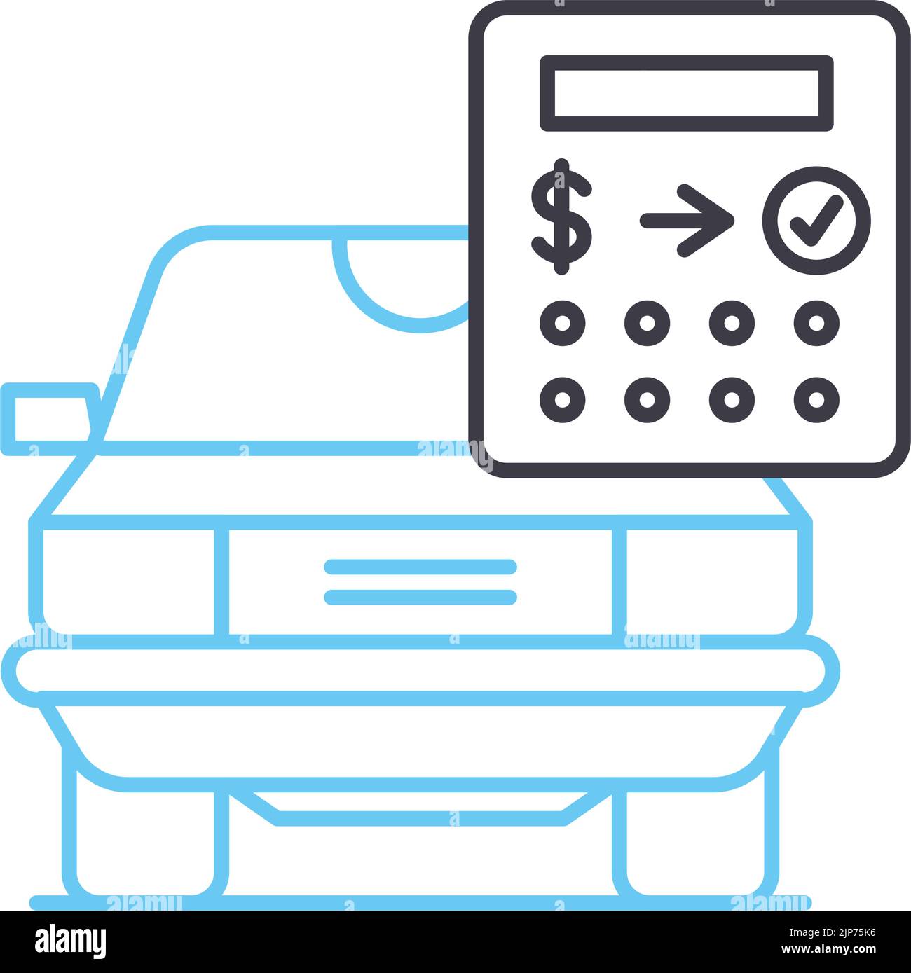 Calculator money Stock Vector Images - Alamy