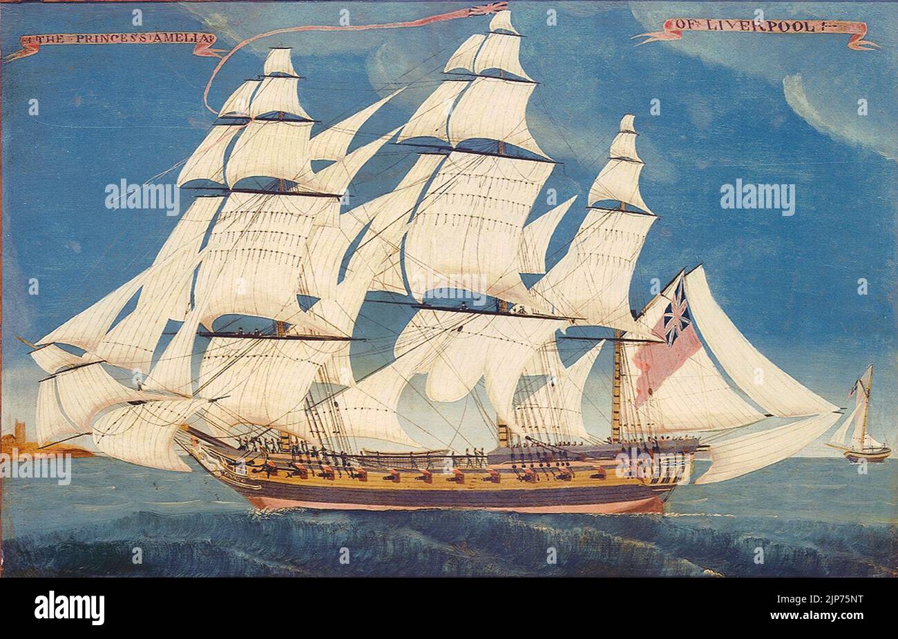 The packet 'Princess Amelia' Stock Photo - Alamy