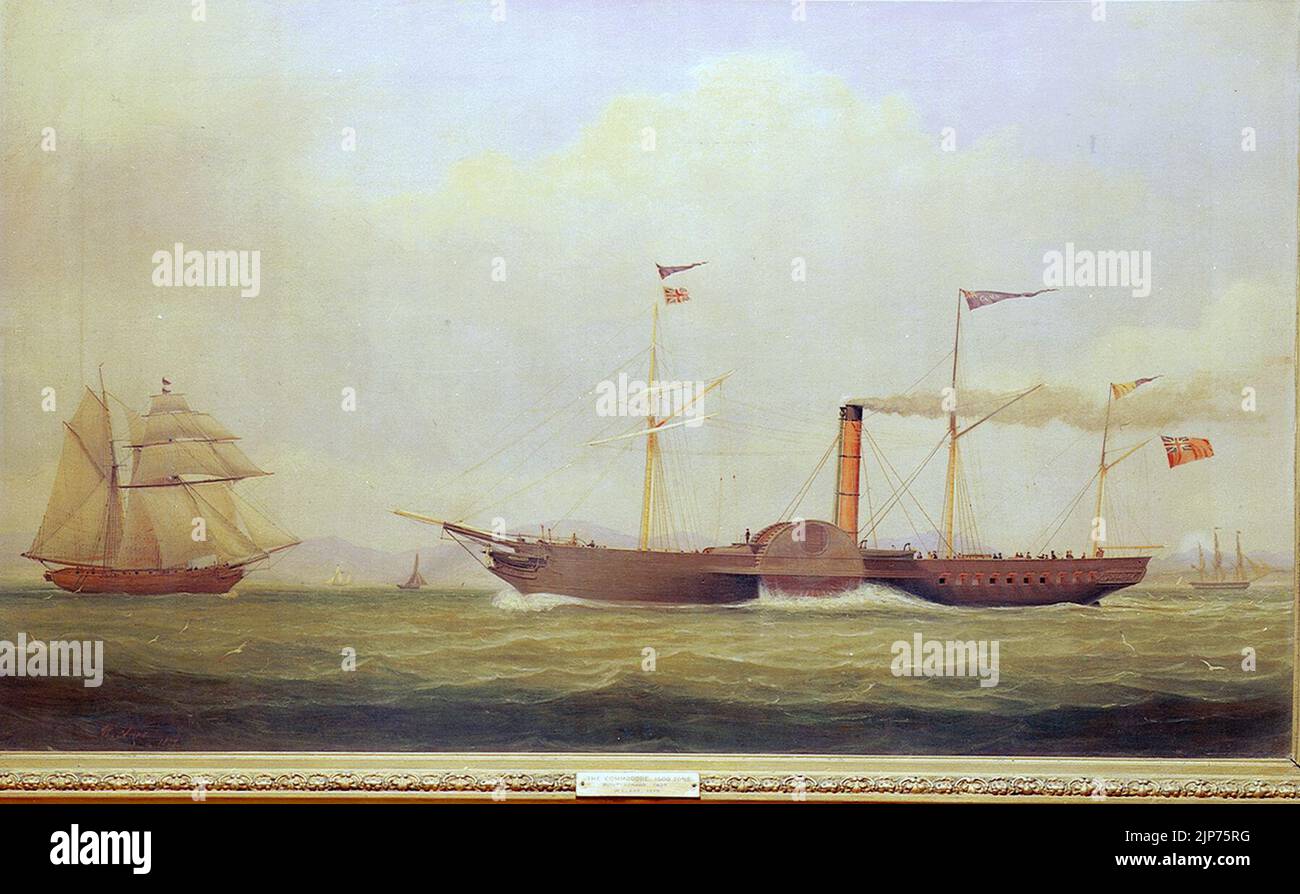 The paddle steamer Commodore Stock Photo - Alamy
