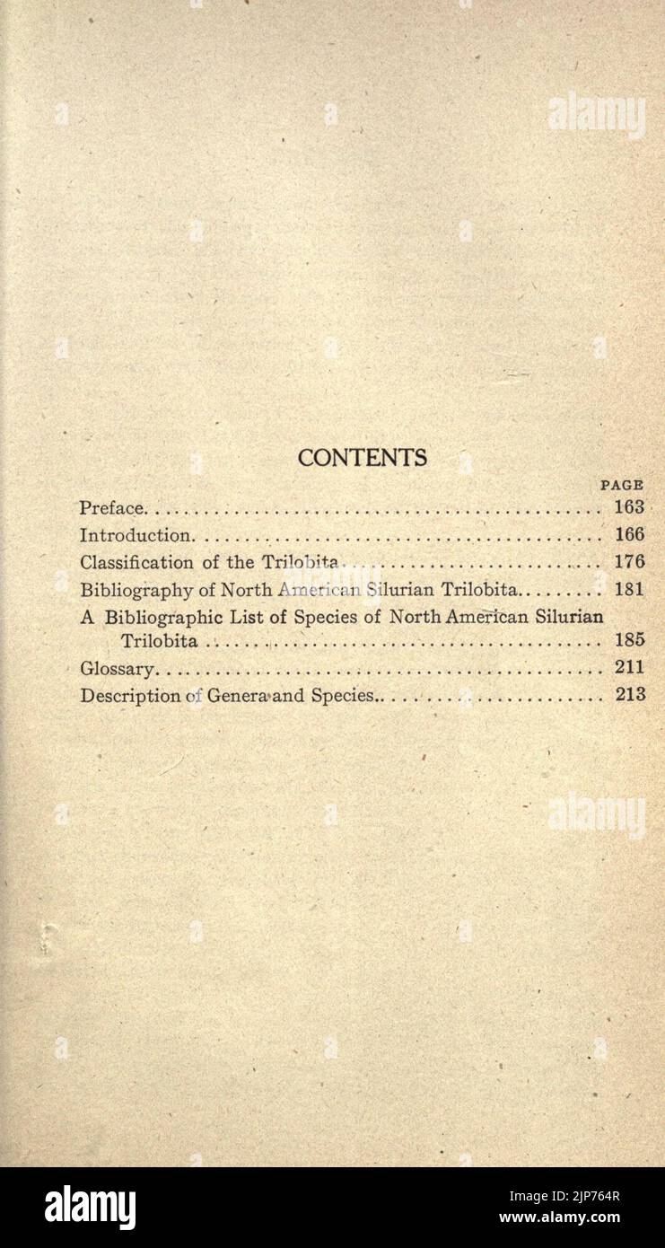 The paleontology of the Niagaran limestone in the Chicago area Stock ...