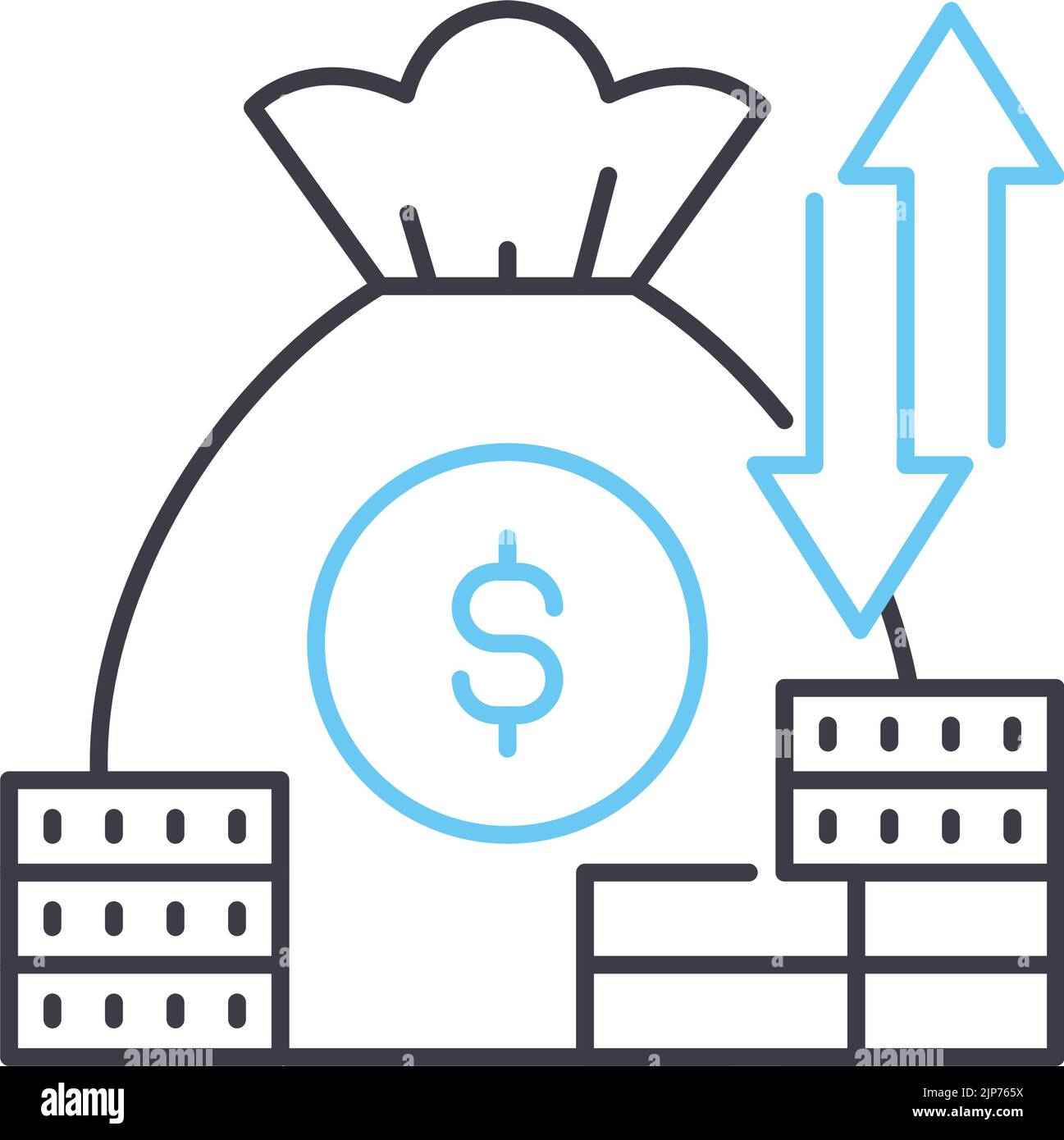 finance line icon, outline symbol, vector illustration, concept sign ... finance line icon, outline symbol, vector illustration, concept sign ...