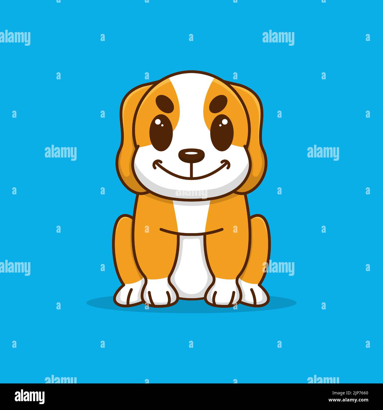 Cartoon playful dog animal Stock Vector Images - Alamy
