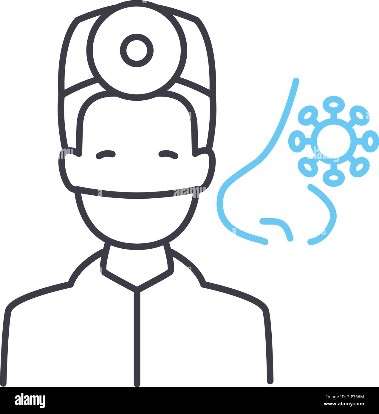 Nose and throat doctor logo hi-res stock photography and images - Alamy