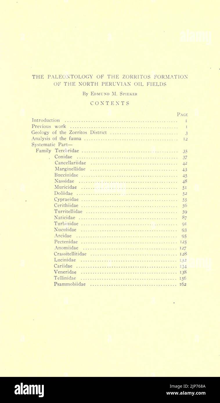 The paleontology of the Zorritos formation of the north Peruvian oil ...