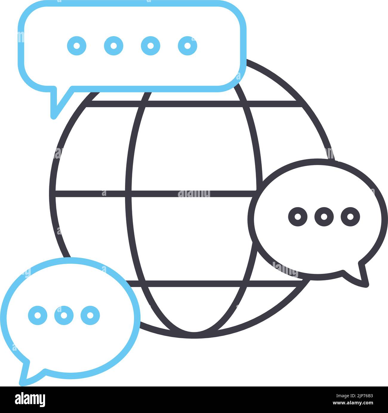 Chat sign and symbol vector hi-res stock photography and images - Alamy