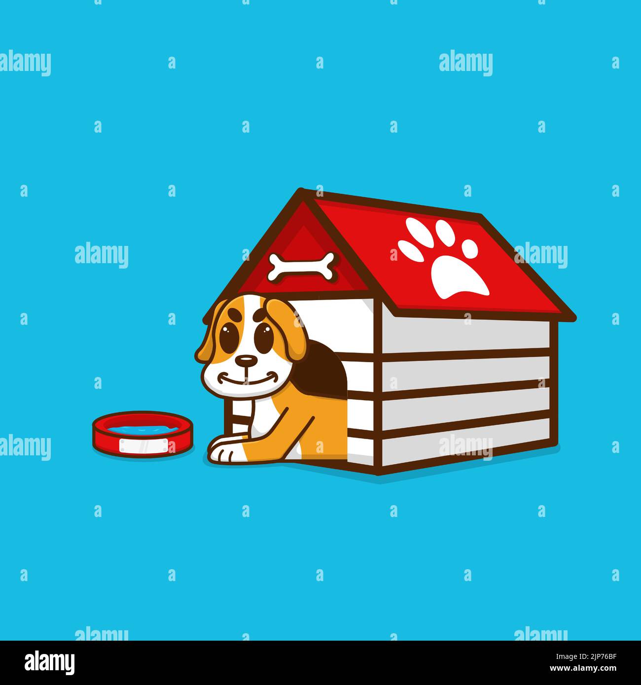 dog house vector illustration Stock Vector Image & Art - Alamy