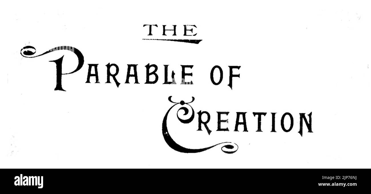 The Parable of Creation p3 Stock Photo - Alamy