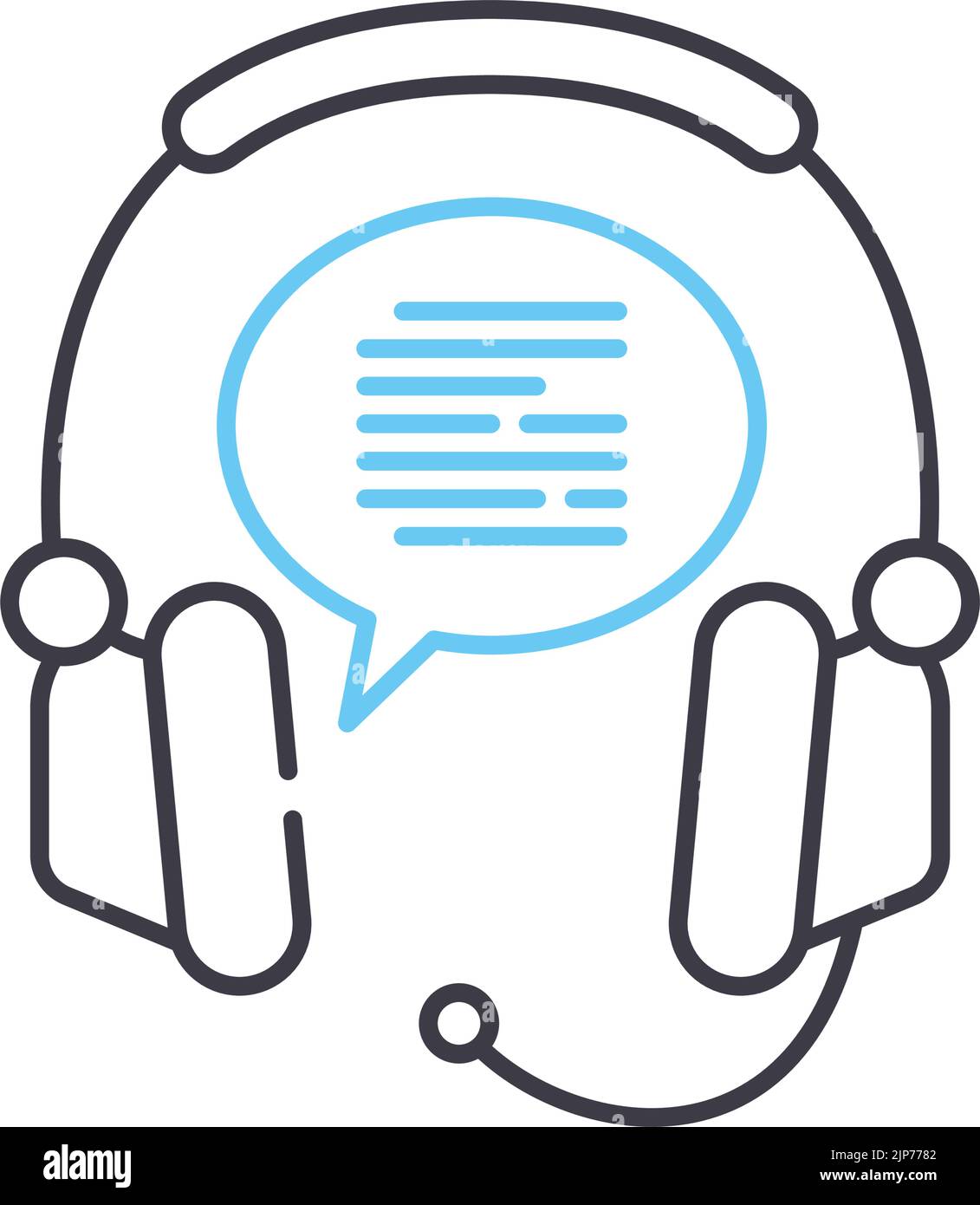 consult line icon, outline symbol, vector illustration, concept sign ...