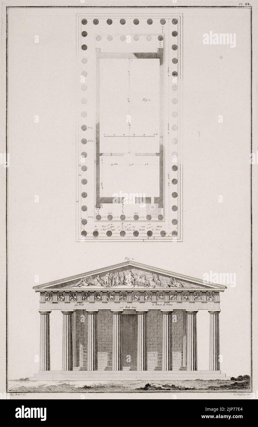 The Parthenon- 1 Plan of the temple 2 West side of the temple On the ...