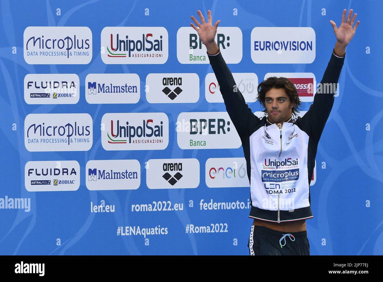 Rome, Italy. 15th Aug, 2022. CECCON Thomas (ITA) during the LEN ...