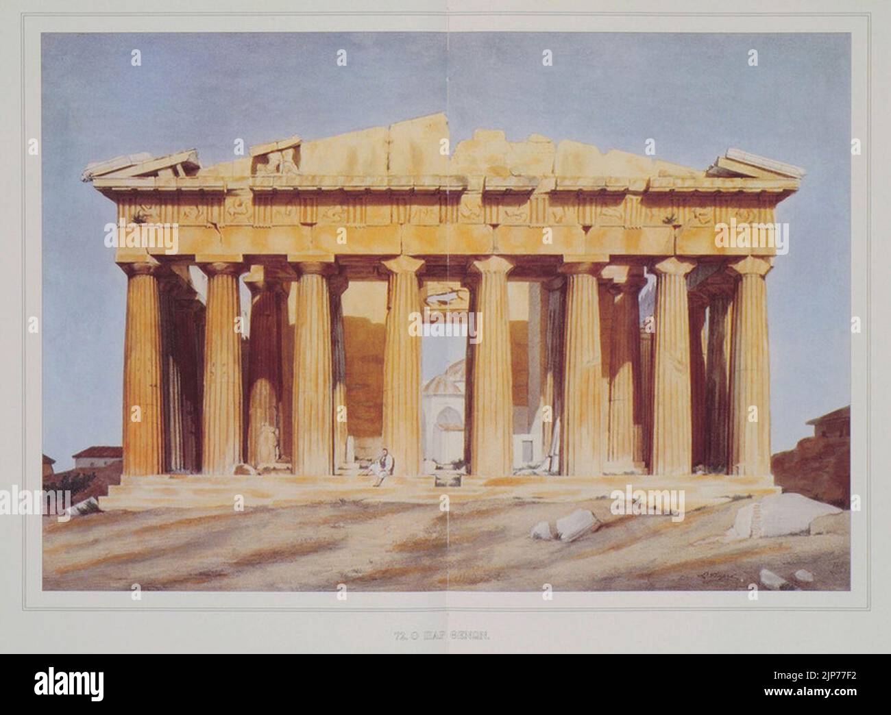 The Parthenon, by Louis Dupré - 1827 Stock Photo - Alamy