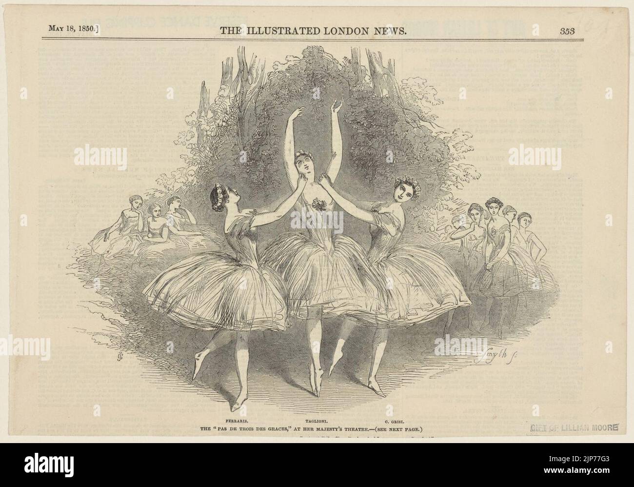 The Pas de trois des Graces, at Her Majesty's Theatre Stock Photo - Alamy