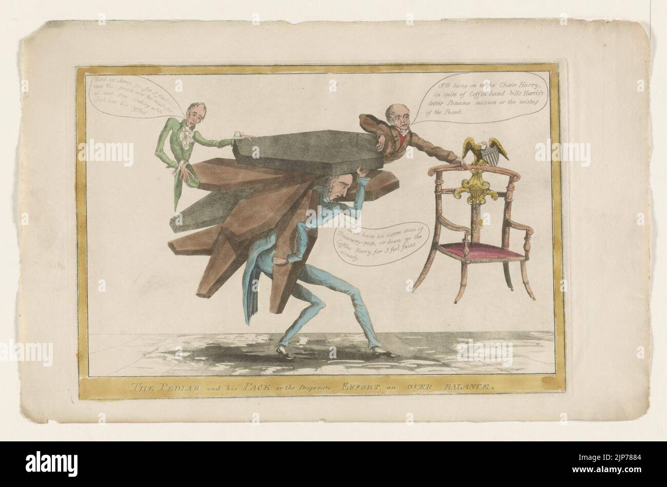 The pedlar and his pack or the Desperate effort, an over balance Stock ...