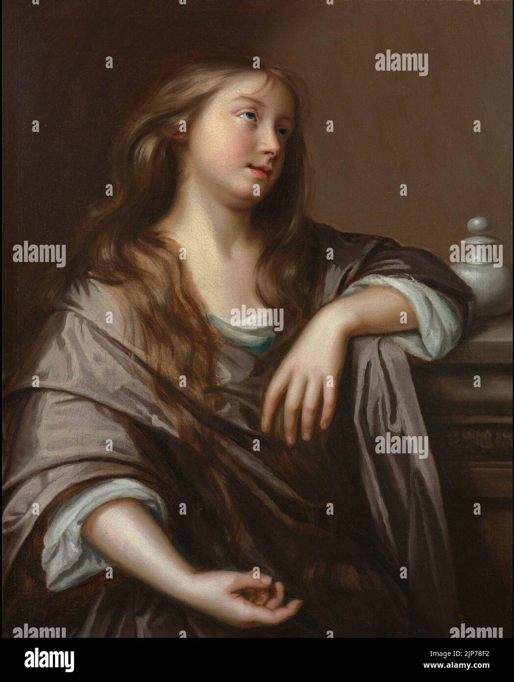 The Penitent Magdalene - Mary Beale - circa 1672 Stock Photo - Alamy