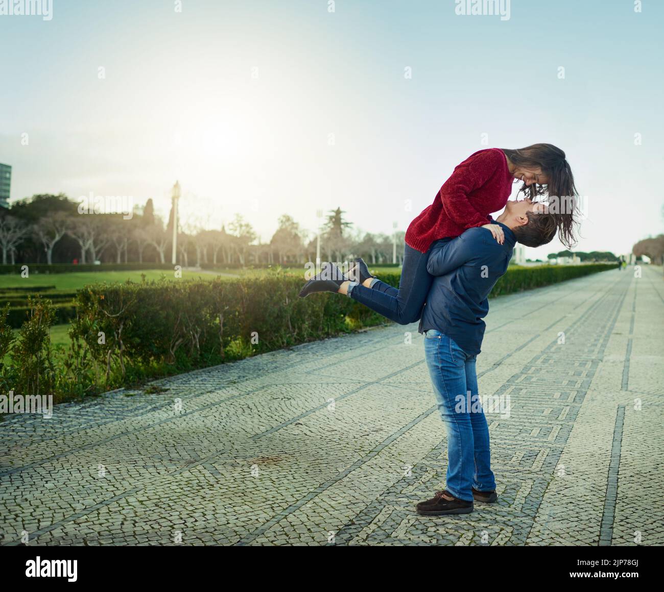 Love each other. The world needs a lot of it. a young man romantically ...